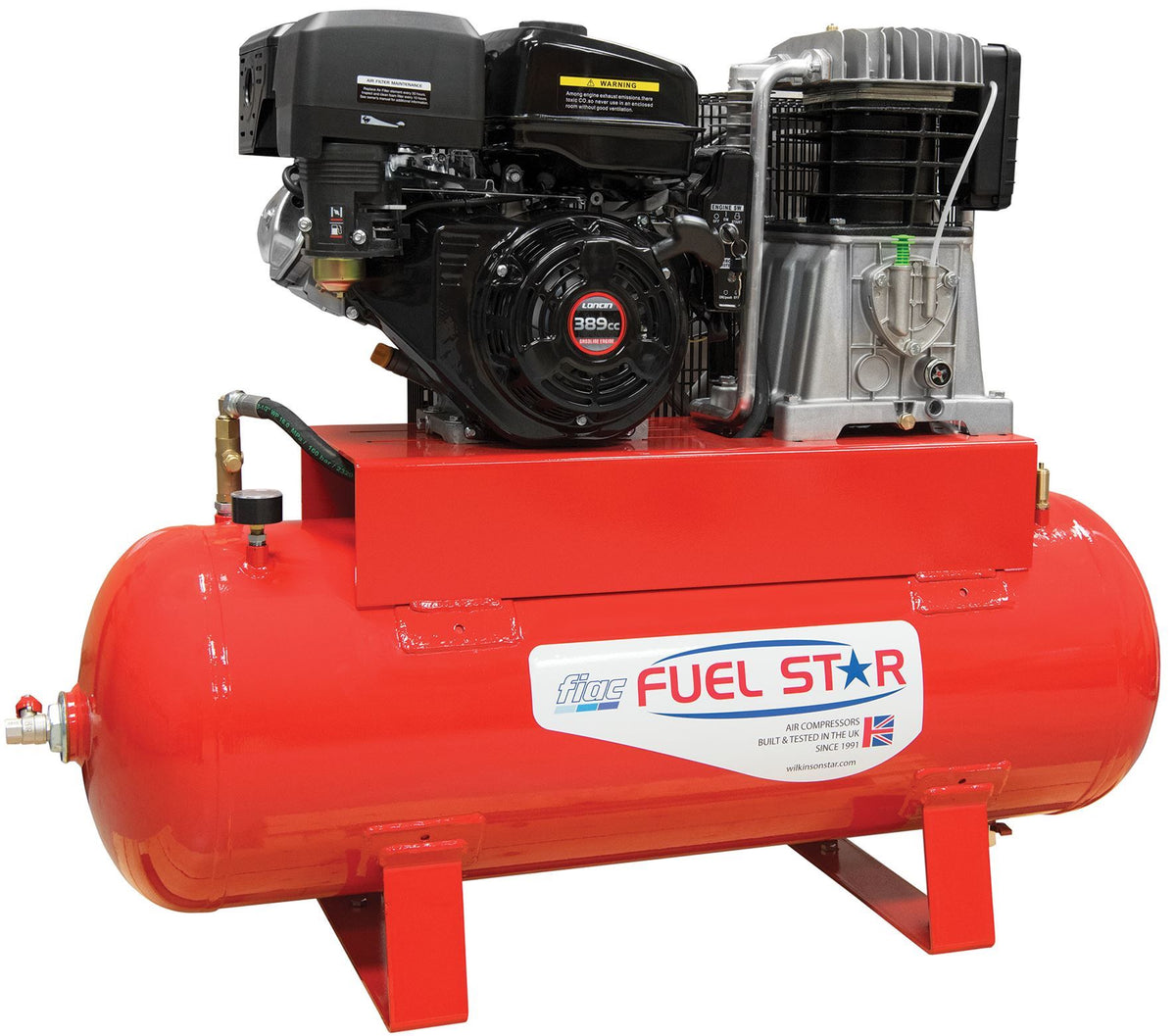 FIAC P150-858S Fuel Star Petrol Air Compressor 11HP 150L – Brookside ...
