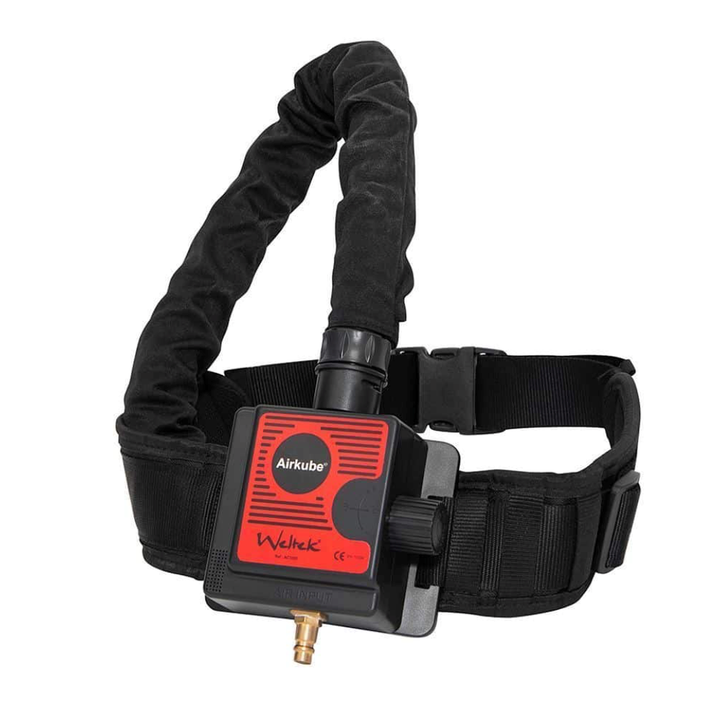 WELTEK AC7700 Navitek Clear Grinding Helmet c/w Airkube Air Regulator ...