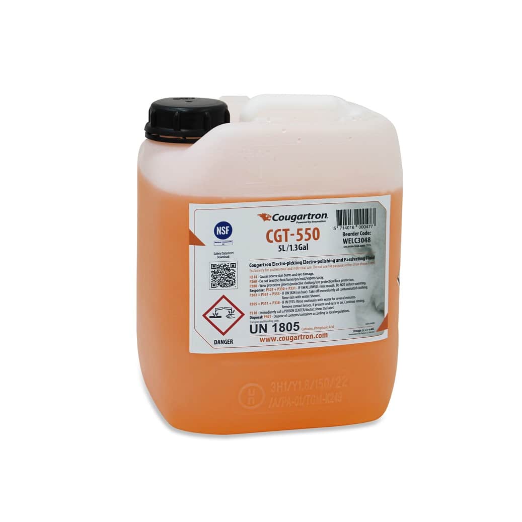 Cougartron CGT-550 Weld Cleaning & Polishing Fluid – Brookside Welding ...